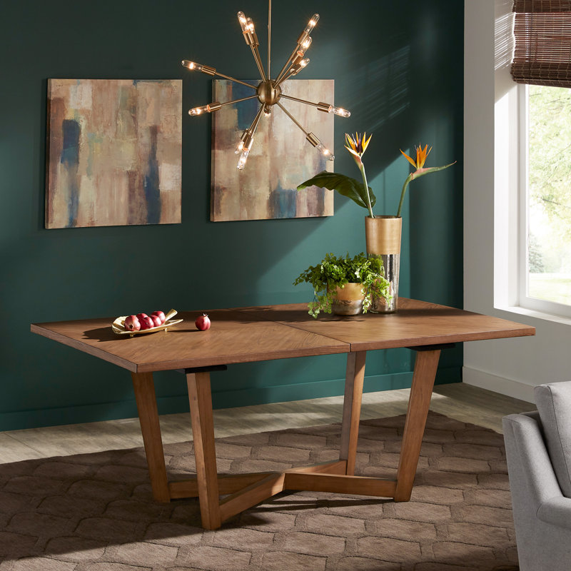 Corrigan Studio® Saavon Dining Table 78"-96" with Leaf & Reviews | Wayfair
